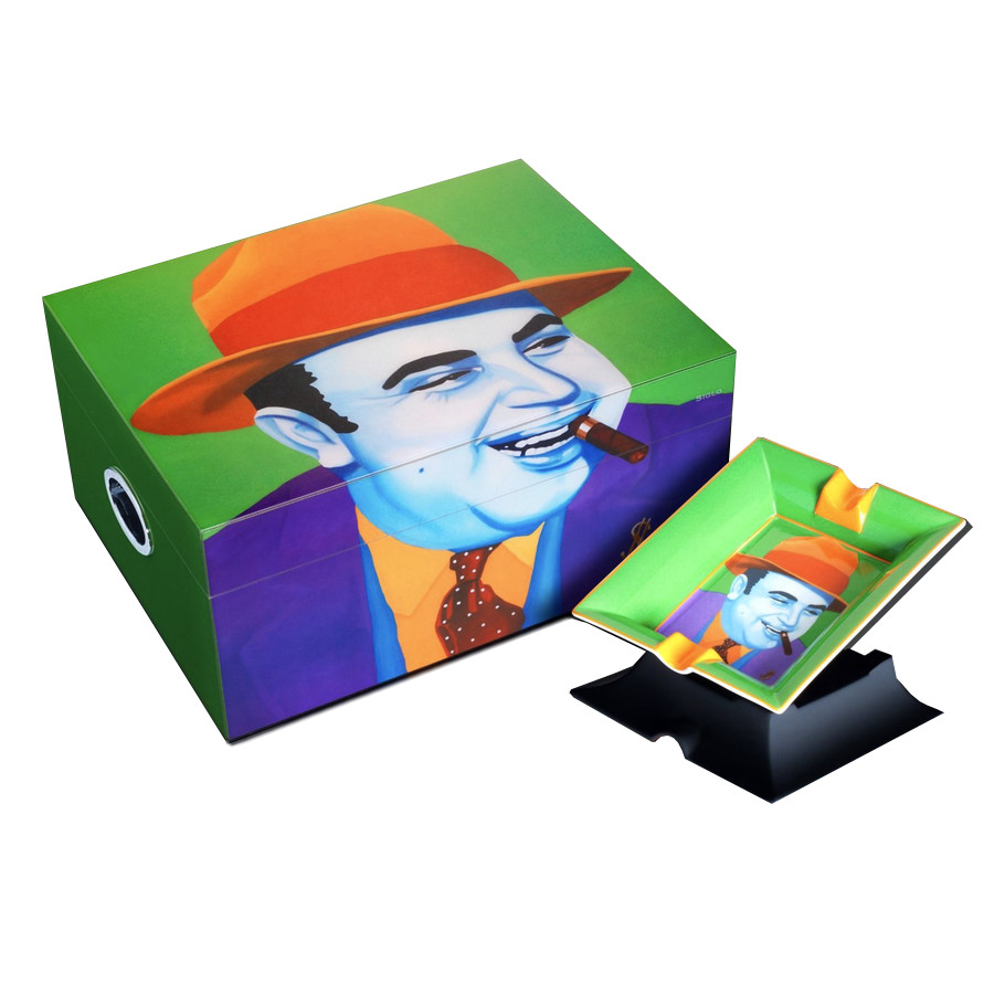 Siglo - Christian Develter Series Al Capone Humidor Ashtray Set